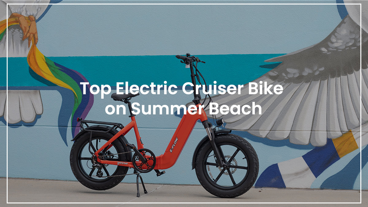 Top Electric Cruiser Bike on Summer Beach – Young Electric