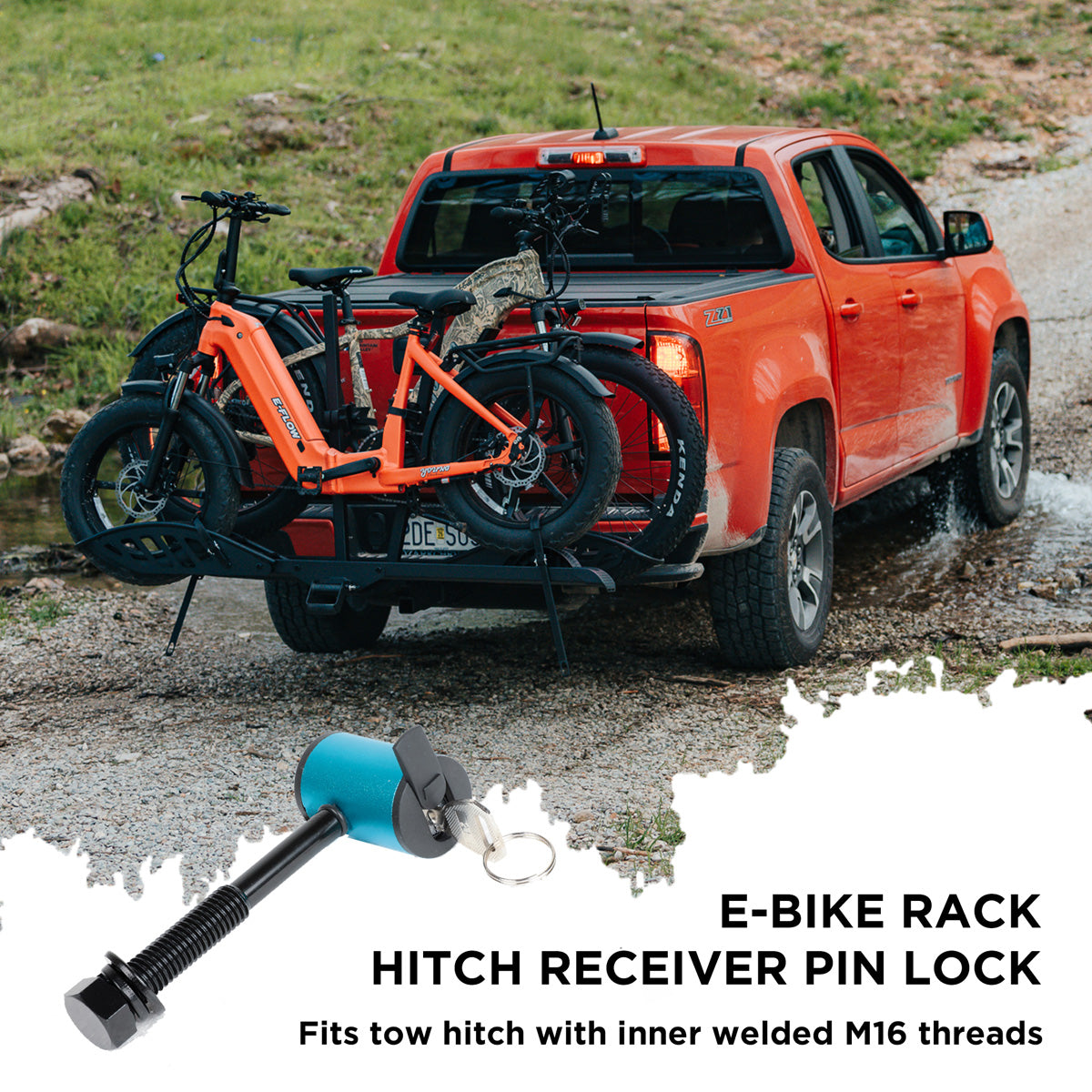 M16 Hitch Receiver Locking Pin for Bike Racks | Anti-Theft Security Lo ...