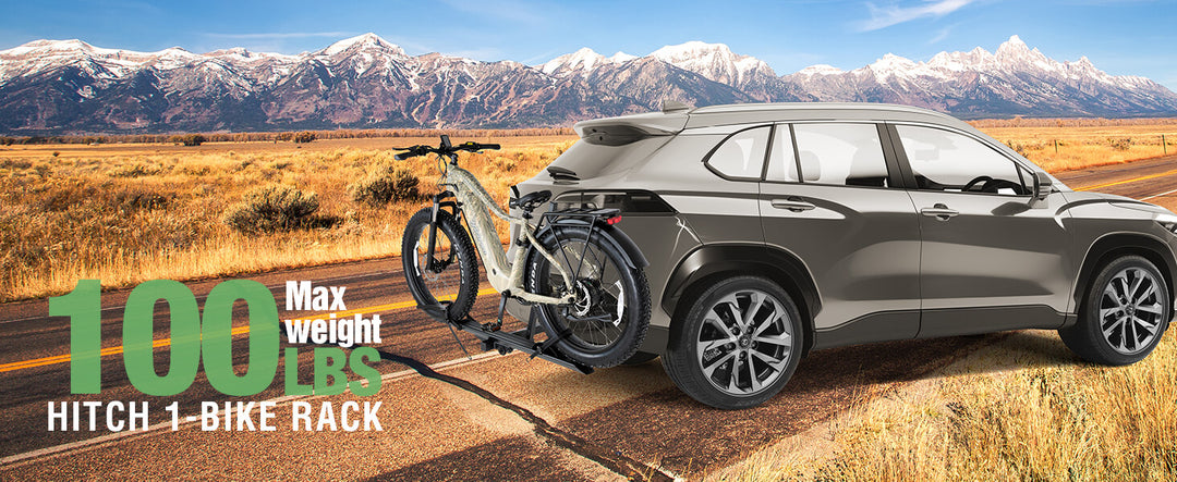 1-Bike Hitch E-bike Rack, Lightweight Single Electric Bike Carrier, 10 ...