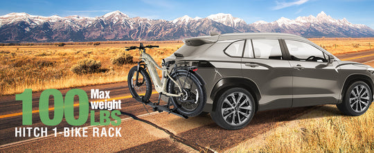 1-Bike Hitch E-bike Rack, Lightweight Single Electric Bike Carrier, 10 ...